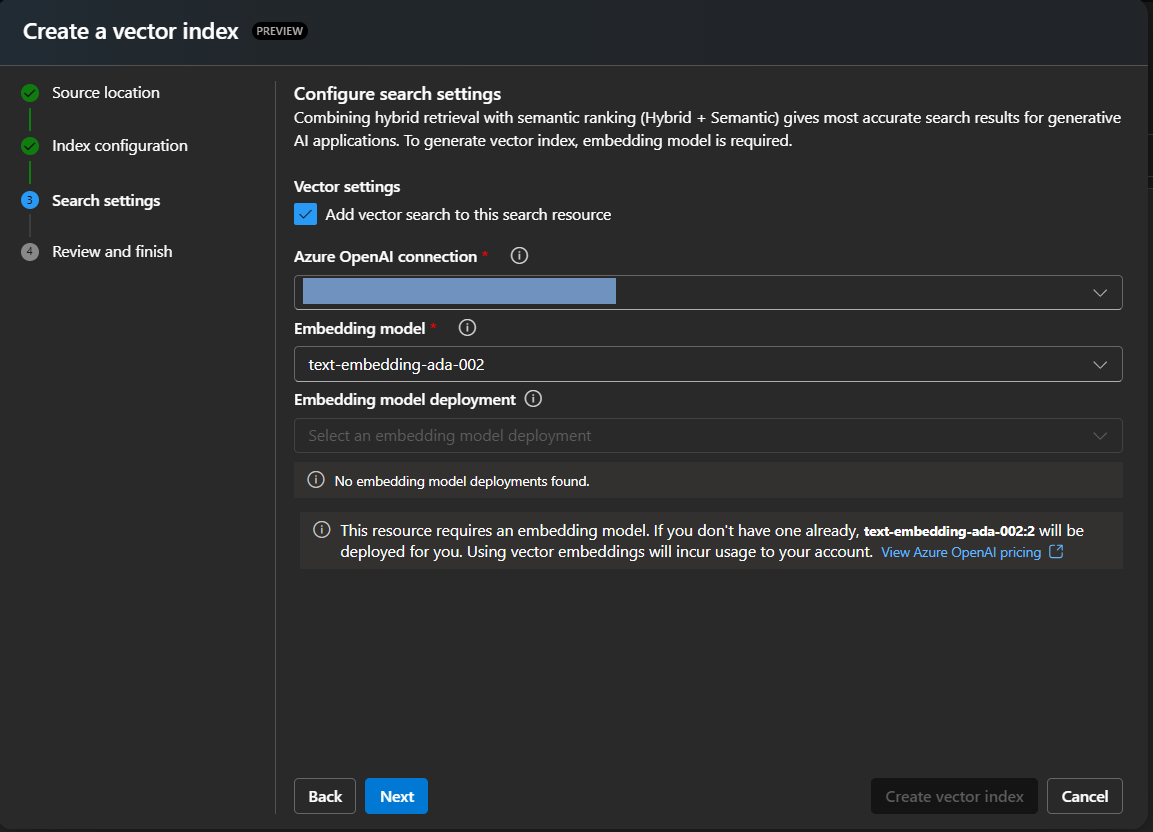 using azure ai search with ai foundry hosted OpenAI base models | Sagar’s Blog