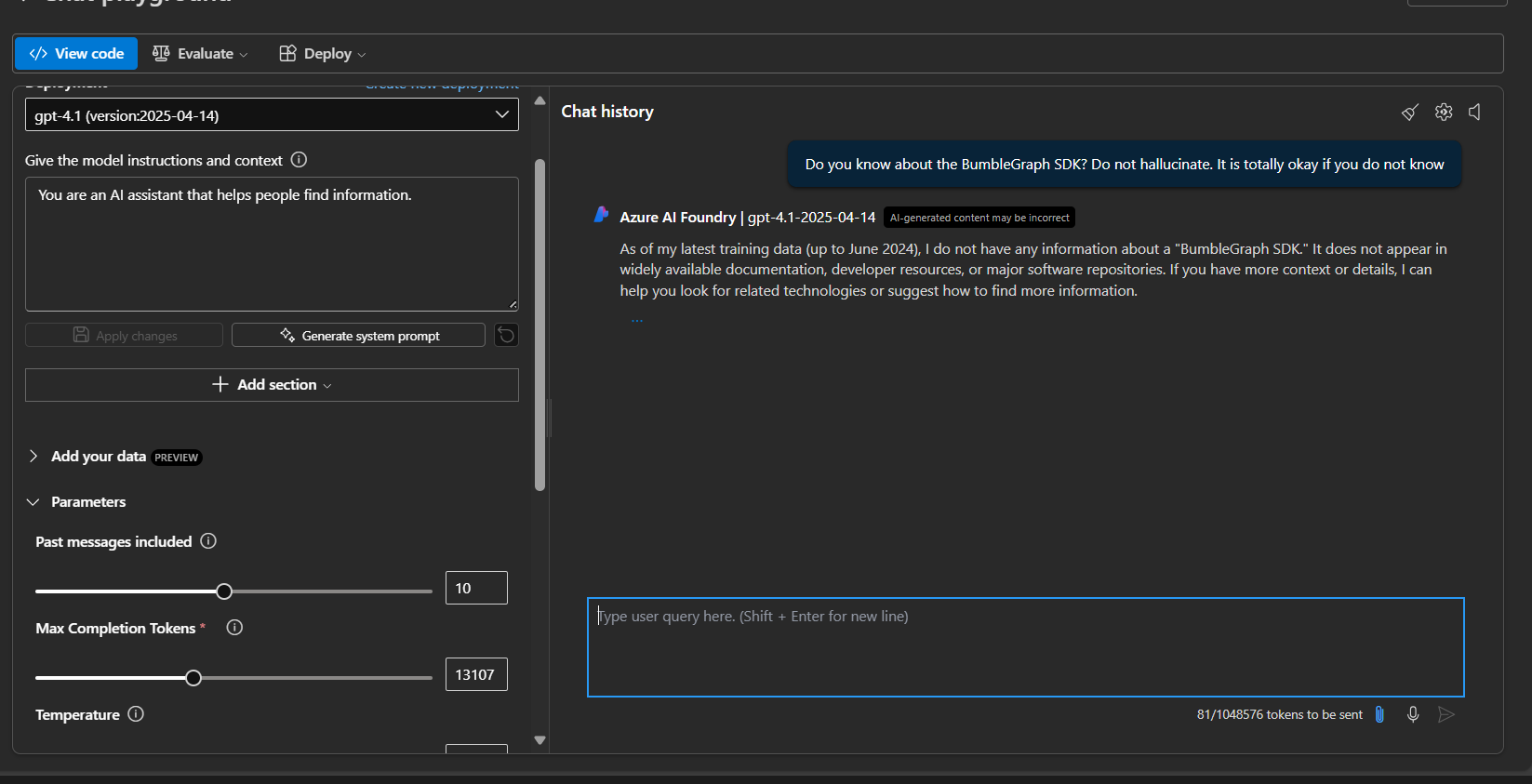 using azure ai search with ai foundry hosted OpenAI base models | Sagar’s Blog